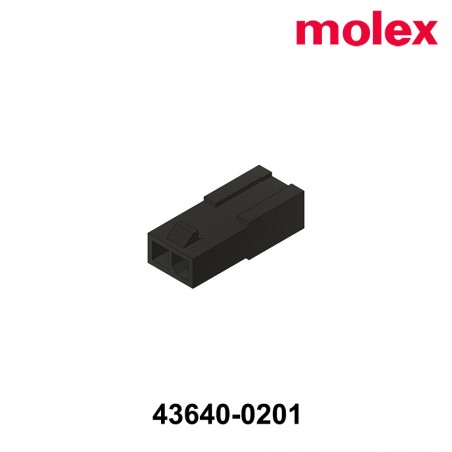 Molex MicroFit 1x2PIN Male Crimp Housing (10pcs)